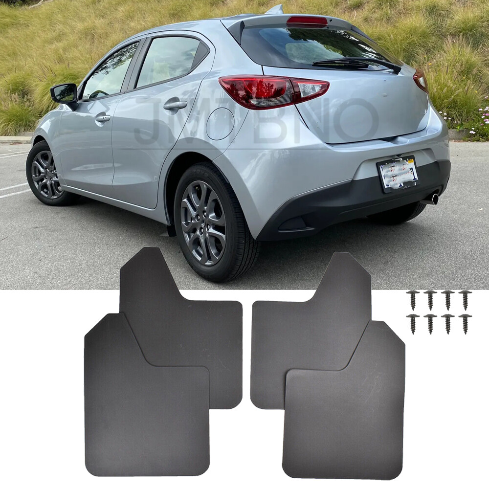 4PCS Splash Guards Mud Flaps Mudguards Front & Rear For Toyota Yaris ...