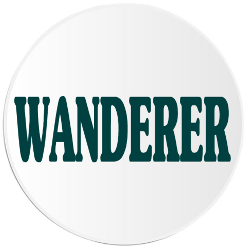 Wanderer - 10 Pack Circle Stickers 3 Inch - Wanderlust Travel Vagabond ...