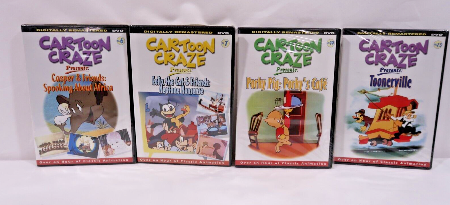 Lot 4 Cartoon Craze Presents - Vol. 6-7-19-23 (DVD, 2006) New Sealed ...