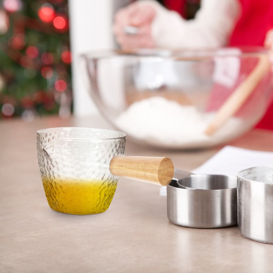 Small Milk Frothing Pitcher Glass Creamer Transparent Coffee Bar ...