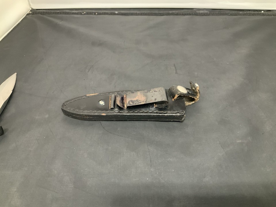 GERBER USA COMMAND 1 ARMORHIDE BLACK BOOT DAGGER KNIFE VINTAGE MARK 1 ...