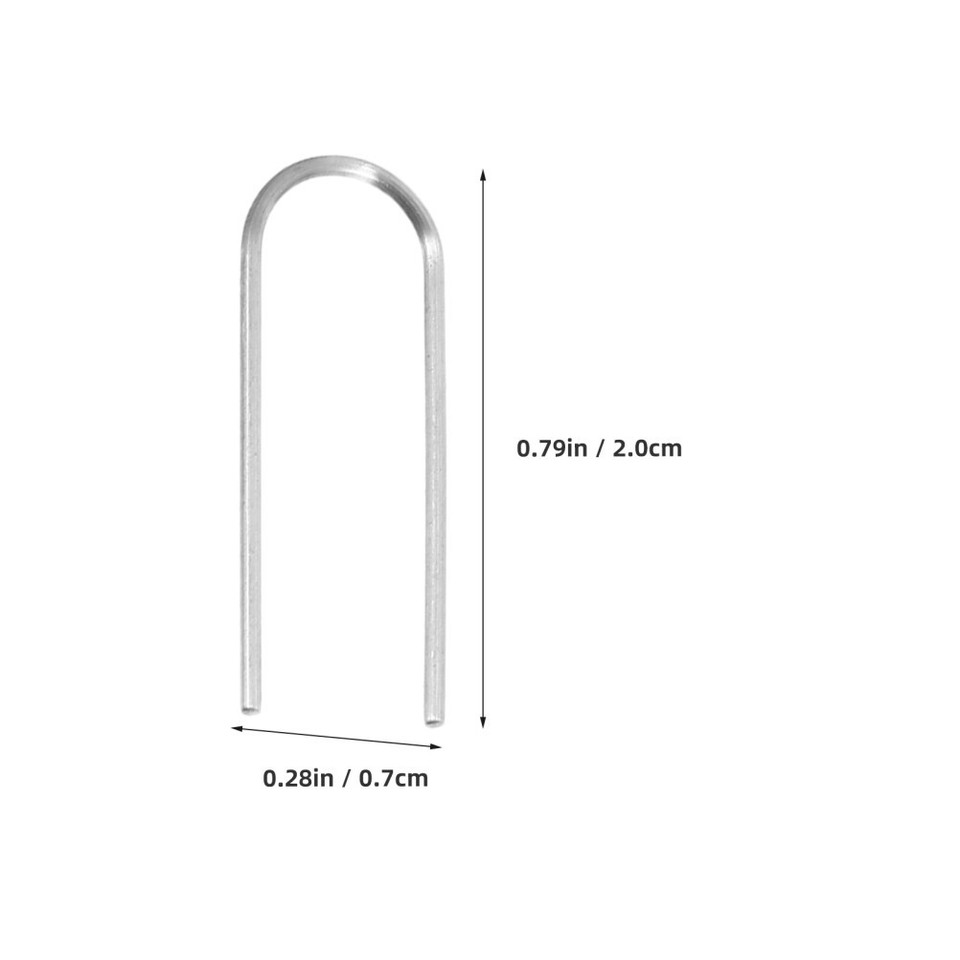 60 Pcs Nichrome U Shaped Hooks Ceramics Tools High Temperature Wire ...