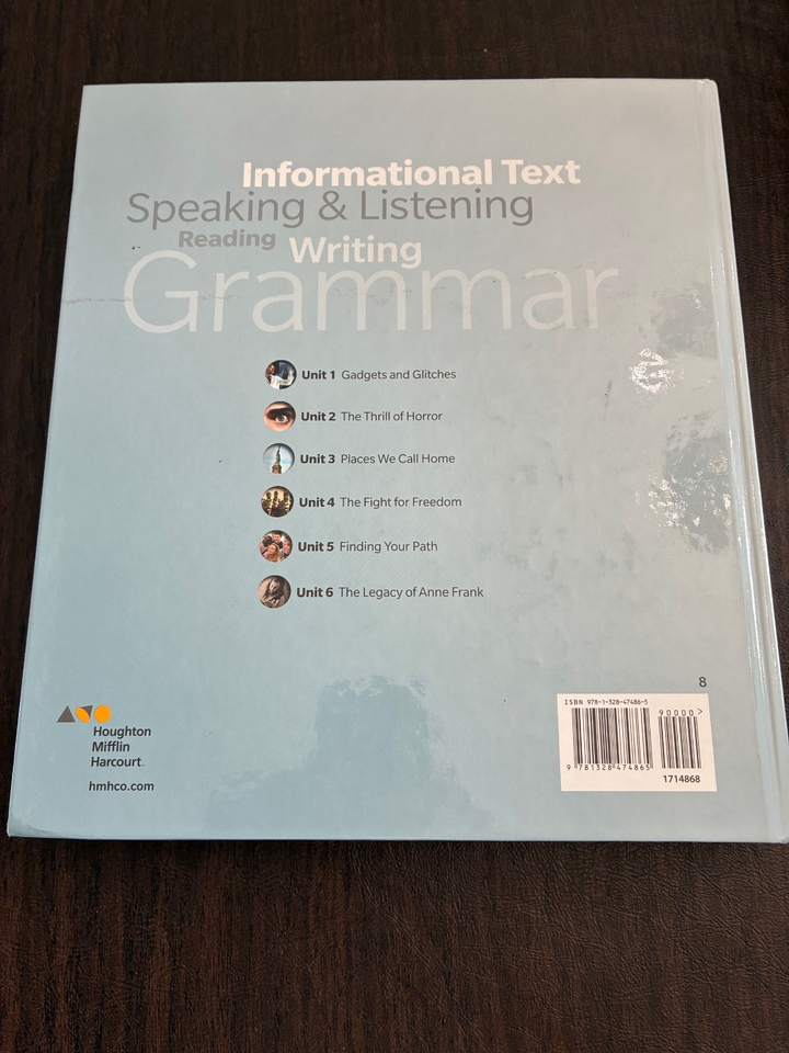 HMH Into Literature Grade 8, Teacher's Edition | eBay