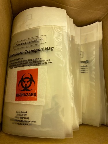 Therapak 95kPa Specimen Transport Bags w/ Absorbent – Approx 100 Bags ...