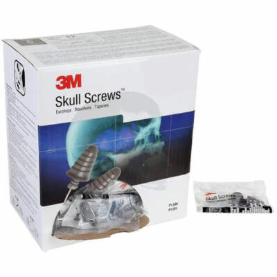 NEW Box - 3M™ Skull Screws™ Uncorded Earplugs (SLC80 26dB, Class 5 ...