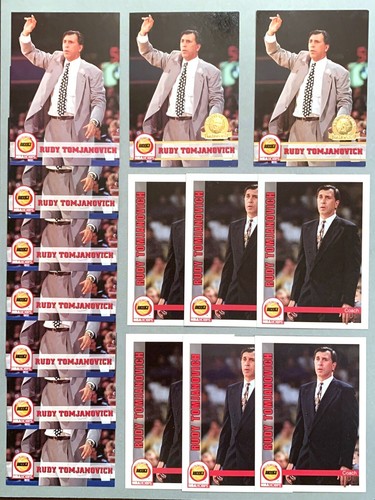 28) RUDOLPH TOMJANOVICH Mixed NBA Coach - Rudy T - HOUSTON ROCKETS Card ...