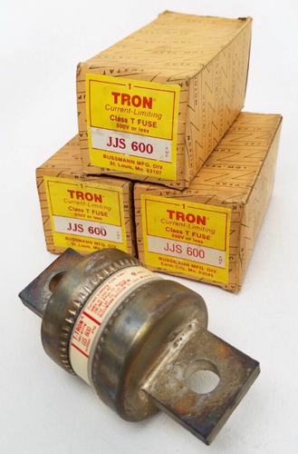 Lot of 3 JJS-600 Bussmann Tron 600 Amp Fuse Class T *Next Day Option ...