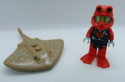 ScubaDiver + Manta/Sting Ray Diver Lot 60265 60266 Deep Sea City LEGO ...