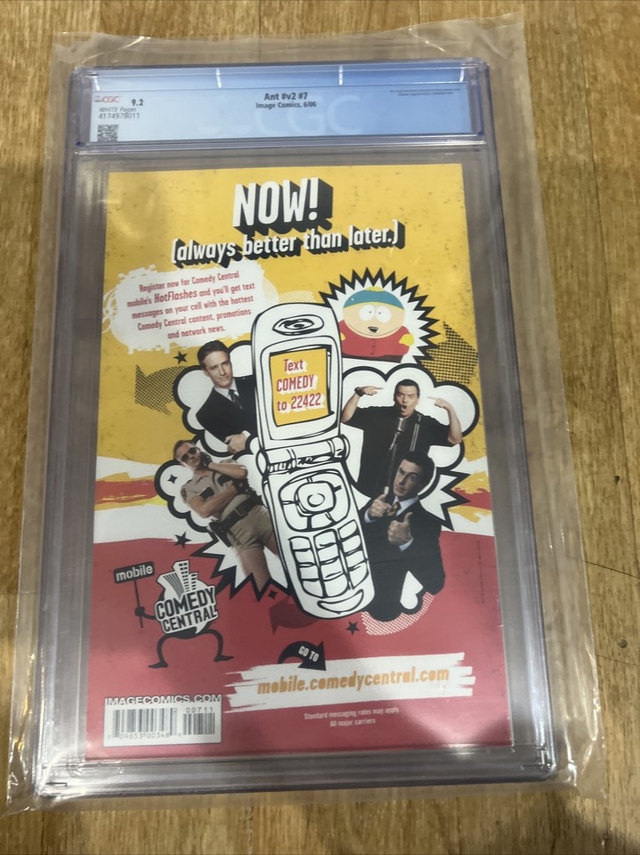 Ant #7 Comic Book Mario Gully Image 2006 New Slab Cgc 9.2 Combine ...