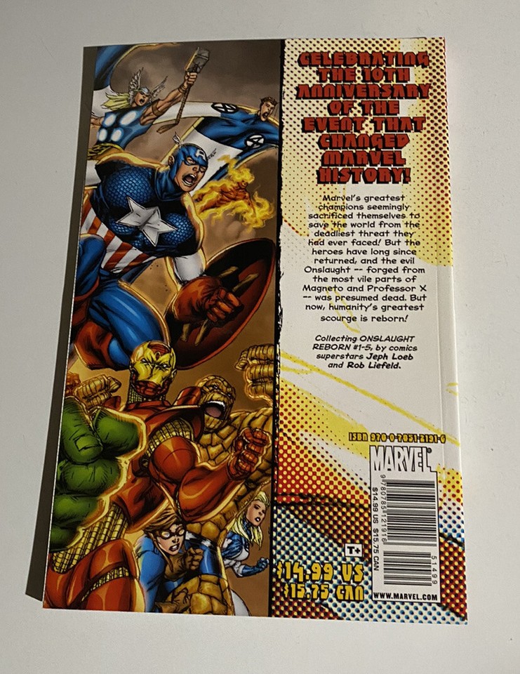 MARVEL COMICS ONSLAUGHT REBORN Collected TPB Captain America HULK | eBay