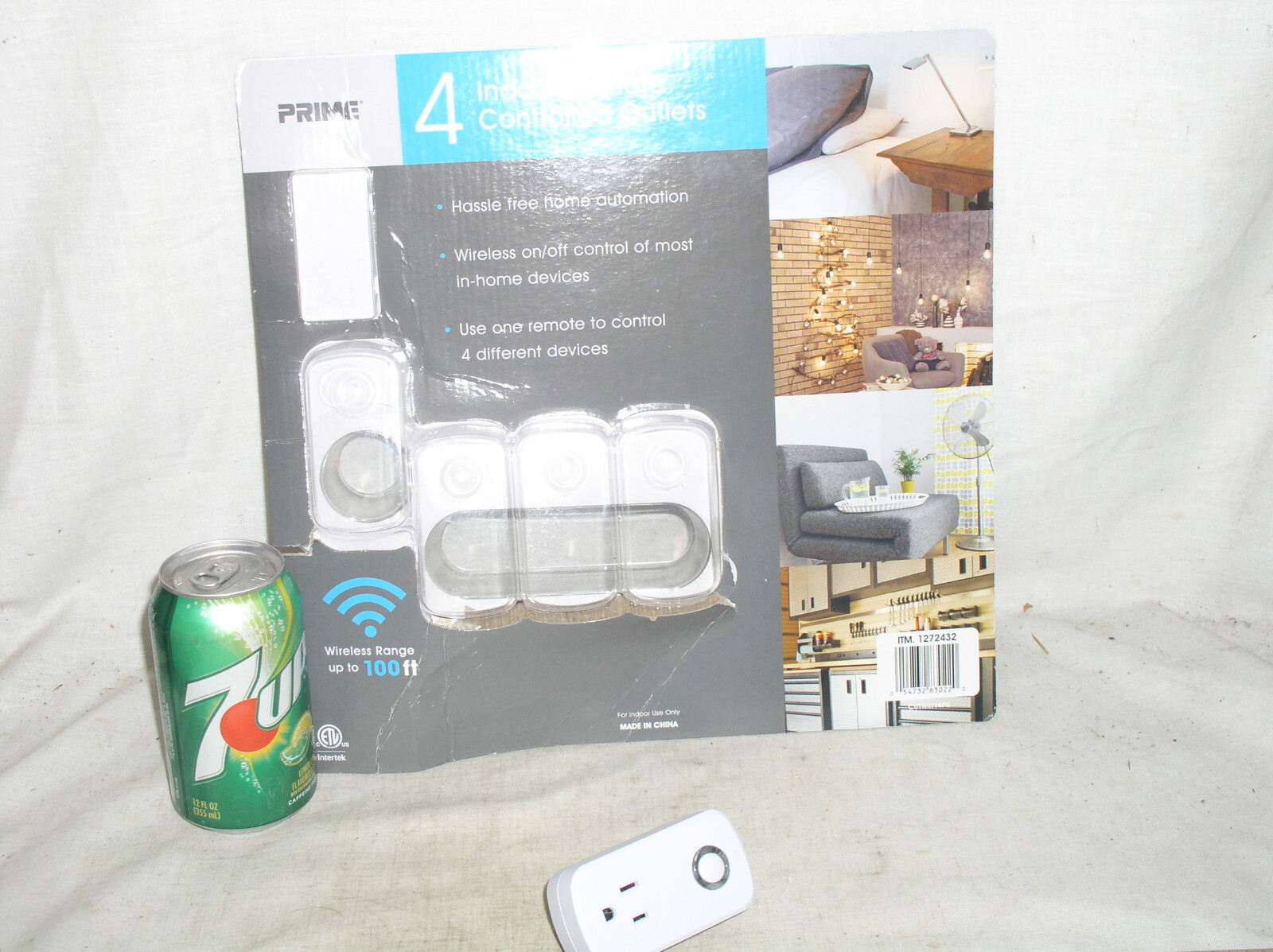 Prime 4 Indoor Remote Controlled Outlets Wireless on off Range 100ft ...