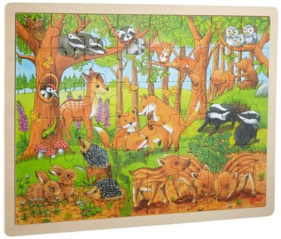 GOKI 57734 Puzzle Baby Animals in The Forest, Multicoloured | eBay ...