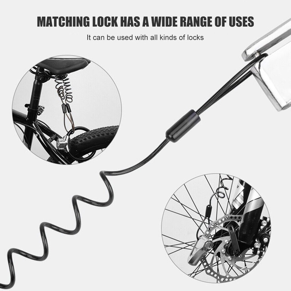 Cable Disc Lock Reminder 1pc Car Accessories Car Parts Scooter Security ...
