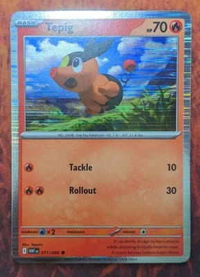 Tepig 011/086 White Flare WHT Poster Collection Promo NM HOLOFOIL ...