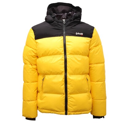 6682AI giubbotto uomo SCHOTT man padded jacket yellow | eBay