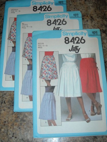 🌼UNCIRCULATED 1978 SIMPLICITY 8426-LADIES MULTI DRAWSTRING SKIRT ...