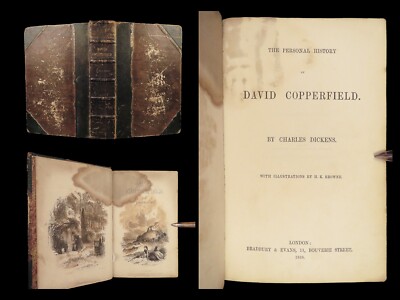 1850 David Copperfield 1ed 1st print Charles DICKENS Illustrated ...