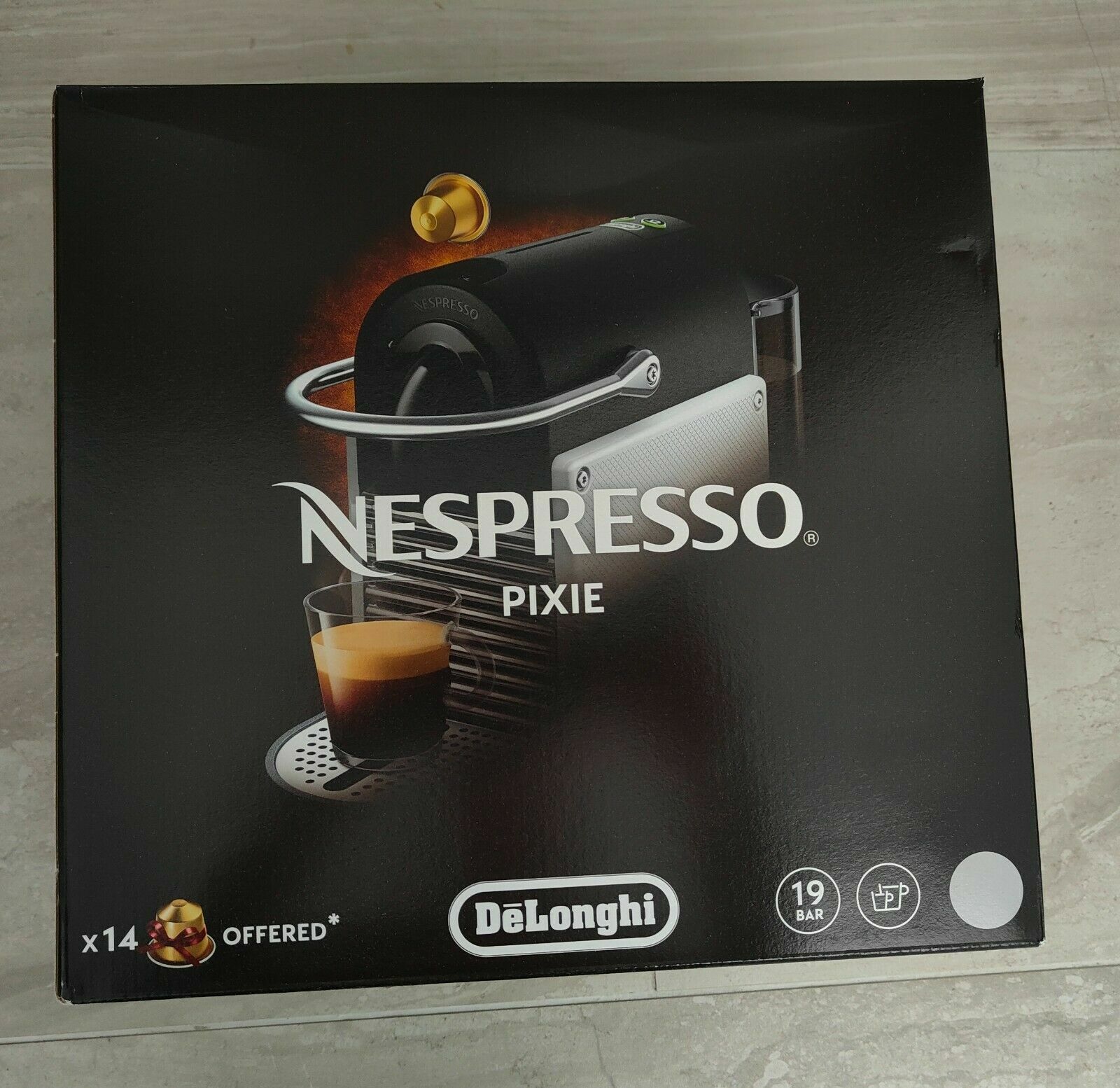 Nespresso+DeLonghi+Pixie+EN124.S+Coffee+Machine+-+Black for sale online | eBay