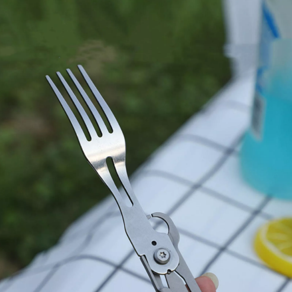 5 in 1 Reusable Spork Spoon Camping Bottle Opener Utensil Camping ...