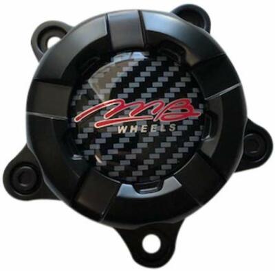 MB Wheels Flat Matte Black Wheel Rim Hub Chaos 5 lug Cover Center Cap C ...
