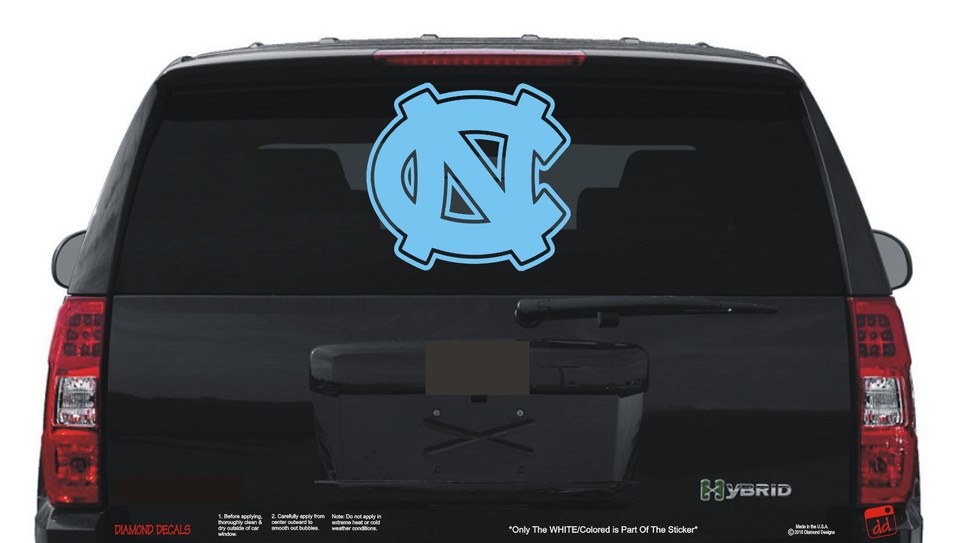 UNC Tarheels UNC Lap Design University Football Vinyl Decal Car Window ...