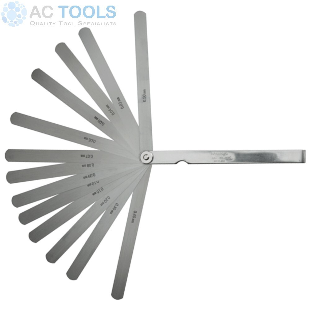 Mitutoyo Thickness / Feeler Gauge - Metric (0.03mm - 0.5mm) 184-302S ...