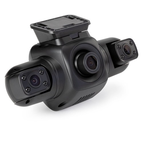 1x 360° Dash Cam Recorder 3 Channel 2K Car Camera DVR Vehicle Video G ...