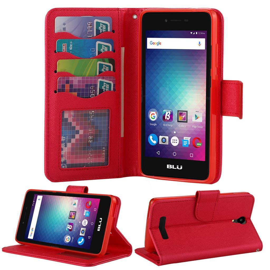 For BLU Studio G2 G 2 S010Q Leather Wallet Flip Card Slot Case Cover ...