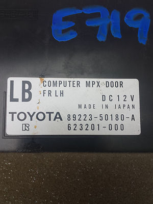 2002 2003 2004 LEXUS LS430 LH Left DOOR MPX Multiplex Computer 89223 ...