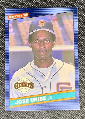 1986 USED - Donruss Jose Uribe #236 ROOKIE ERROR CARD | eBay