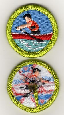 Rowing Merit Badge, Type L, "Since 1910" Back (2012-Current), Mint! | eBay