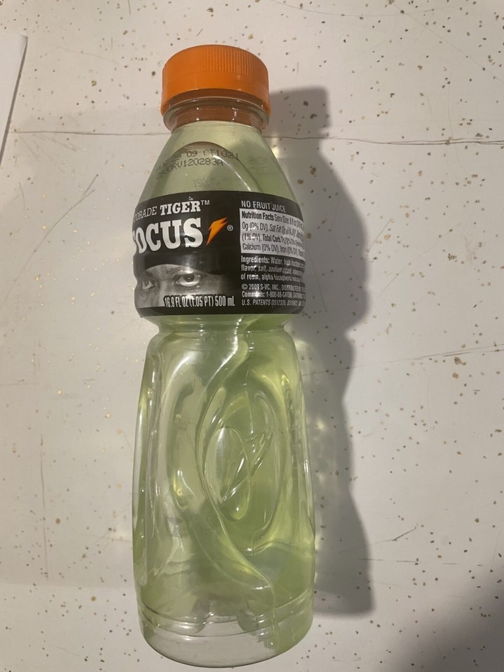 Tiger Woods Gatorade Focus 2009 Cool Fusion 16.9 Removed Discontinued ...