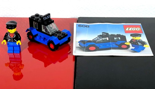 Vintage LEGO Classic Town / Traffic n° 608 - Taxi - 100% complet avec ...