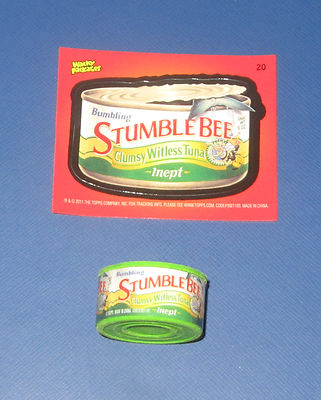 WACKY PACKAGES ERASER SERIES 2 STUMBLE BEE #20 WITH MATCHING STICKER | eBay