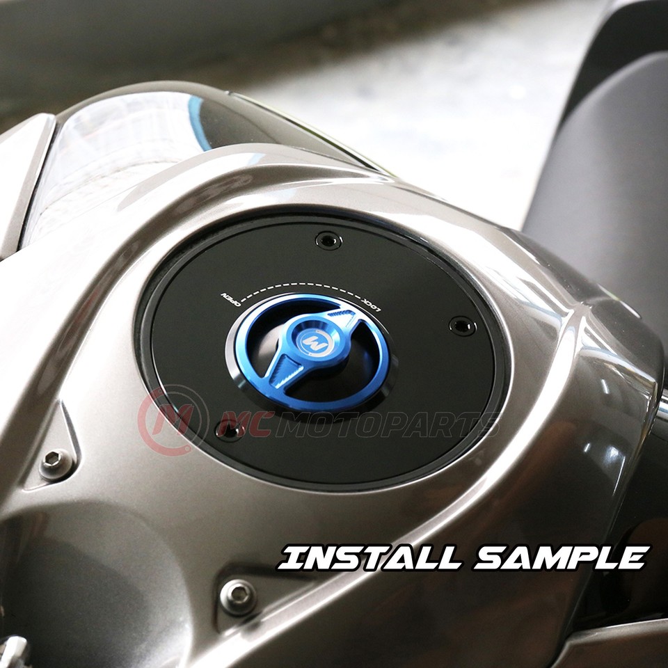 CNC Blue Quick Lock Fuel Cap For V-STROM 1000 13 14 15 16 17 18 19 20 ...