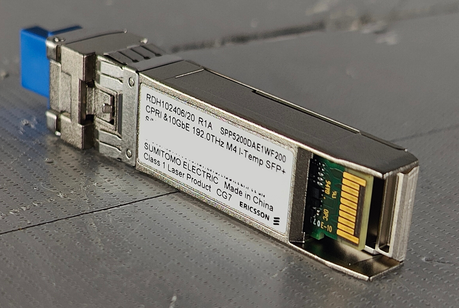 Ericsson RDH102406/20 R1A CPRI & 10GbE 192.0 THz M4 I-Temp SFP ...