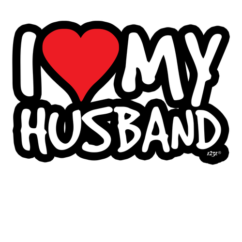 2 x Car Stickers - i love heart my husband Decal Window Bumper Laptop ...