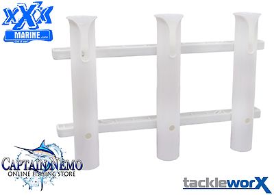 XXX MARINE 3 WAY COAMING RACK FISHING BOAT ROD HOLDER UV RESISTANT ...