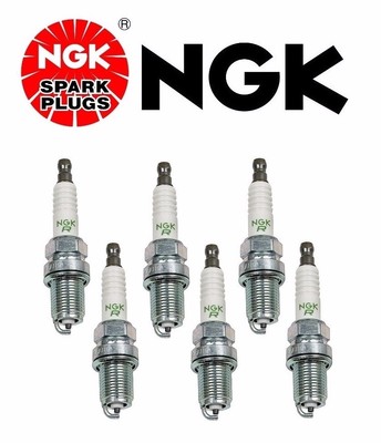 6 pcs NGK Part# 6953 BKR5E-11 V-Power Premium Copper Spark Plugs * Made ...