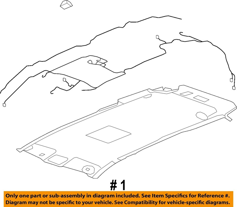 GM OEM 2017 Enclave Roof Interior Trim-Headliner 84074370 | eBay