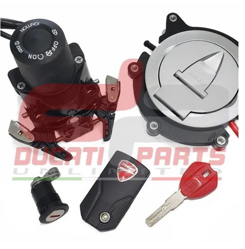 DUCATI DIAVEL 1200 GEN1 HANDS FREE IGNITION 1 FOB 1 RED KEY GAS CAP ...