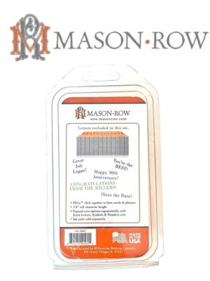 Mason Row Pegz Clickable Letter Stamp Bodoni Font Lower Case Alphabet ...