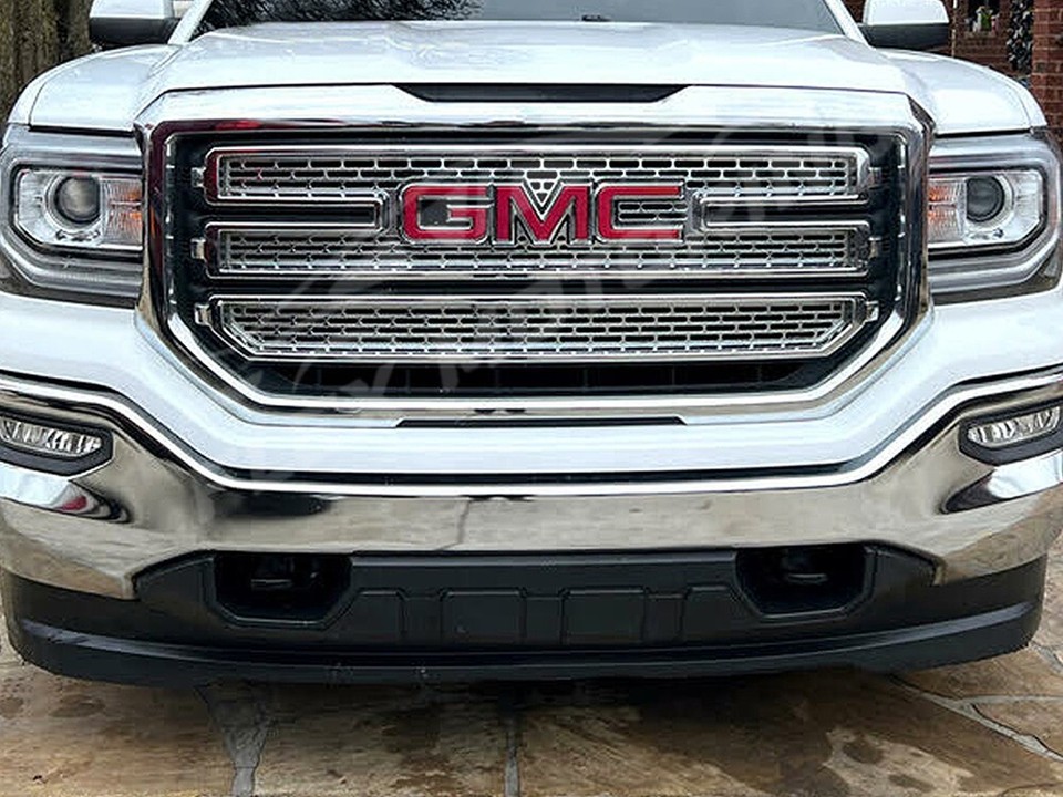 Chrome 2PC Grille Grill Insert Overlay FOR 2016-2018 GMC Sierra 1500 ...