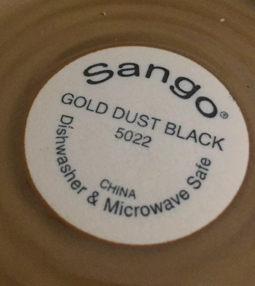 Sango Gold Dust Black #5022 Various Pieces Sold by Piece | eBay