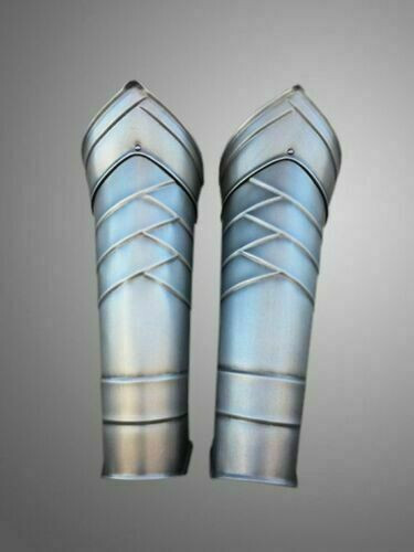 Medieval Best Look Steel Greaves Leg Armor Pair Larp Fantasy Protection ...