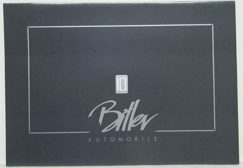 1988 Bitter Type III Sales Brochure - German Text - Red Car | eBay