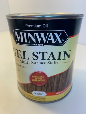 1 qt Minwax 66060 Walnut Gel Stain Interior/Exterior Gel Stain (Pack of ...