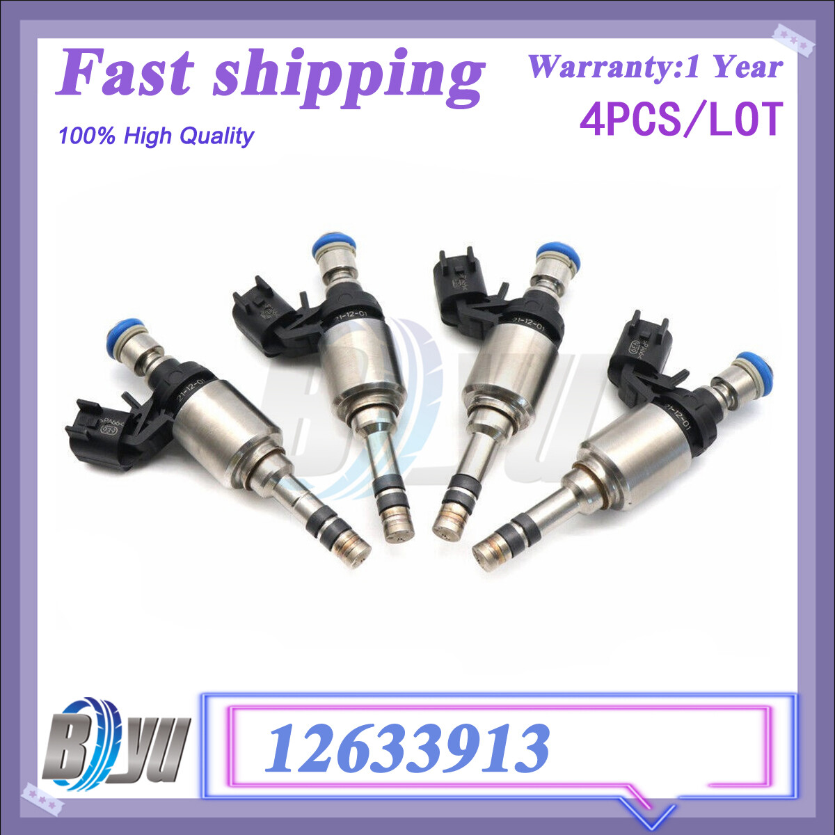 Set of 4 Fuel Injectors For 2017-2020 BUICK ENVISION CHEVROLET COLORADO ...
