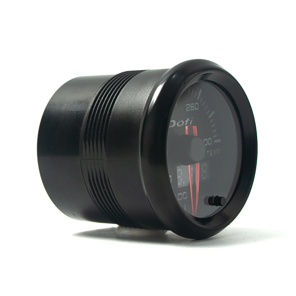 2" 52mm Digital & Pointer 7 Color LED Oil Temp Gaue Oil Temperature ...