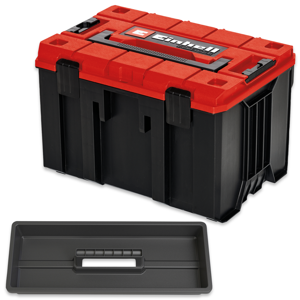 Einhell Modular Tool Box Medium Carrying Case Stackable Storage Red E-Case M | eBay UK